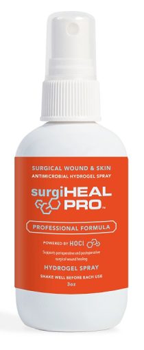 SurgiHeal Pro - Antimicrobial Hydrogel Spray, 3oz / 90ml - Case of 6 ...